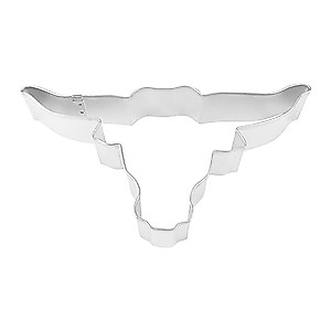 R&M Longhorn 6" Cookie Cutter in Durable, Economical, Tinplated Steel