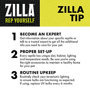 Zilla Incandescent Spot Bulb, for Nocturnal Reptile Species, Night Black