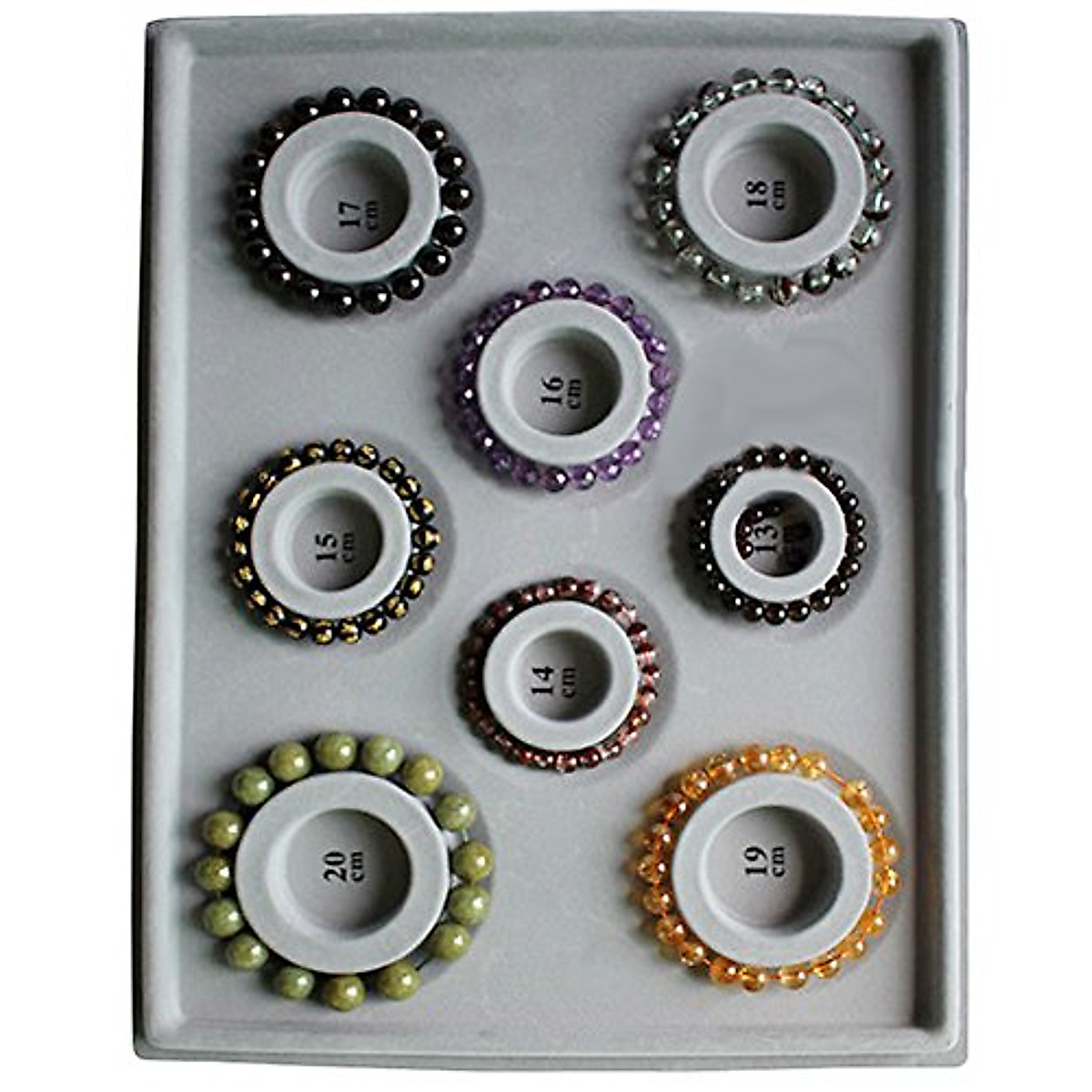 Bracelet Design Board Flocked Bead Board Bracelet Beading Jewelry Organizer Tray Design DIY Craft Tool (Bracelet Beading Board)