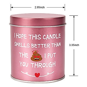 Generic Gifts for Her Wife Girlfriend Mom, I'm Sorry, I Love You Birthday Gifts Idea, Funny Apology Gifts for Her Women, Gardenia Scented Candles, Rose Red