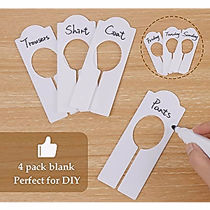 Lemonfilter 12 Pack Baby Wardrobe Dividers Plastic Nursery Closet Dividers Clothing Rack Dividers for Organize Baby's Clothes (White)