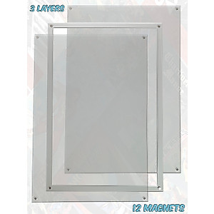 MALKO Modern Comic Book Acrylic Slab Display Case - Current Comics Magnetic Showcase - 2 PACK
