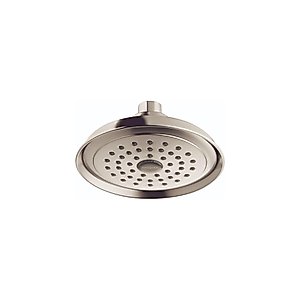 hansgrohe Joleena 6-inch Showerhead Transitional 1-Spray Full with QuickClean in Brushed Nickel, 04780820, 1.75 GPM