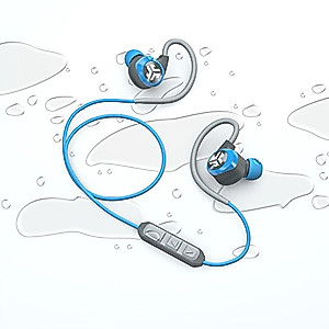 JLab Audio Epic Bluetooth 4.0 Wireless Sports Earbuds with 10 Hour Battery & IPX4 Waterproof Rating - Blue/Graphite