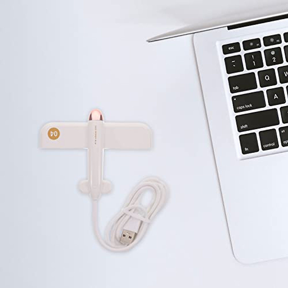 Hemobllo Airplane Shaped USB Hub- Cute USB Hub, Air Plane Extension Line Converter Charger for Desktop Computer, Computer Accessories 1 PC USB Hut 4 Ports (White)