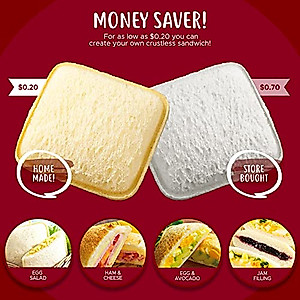 Affordable Sandwich Cutter and Sealer for Kids Lunch Box and Pocket Sandwich Maker, Remove Bread Crust, Make DIY Pocket Sandwiches