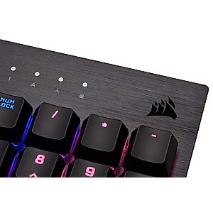 Corsair K60 RGB Pro Low Profile Mechanical Gaming Keyboard - Cherry MX Low Profile Speed Mechanical Keyswitches – Slim and Streamlined Durable Aluminum Frame - RGB Backlighting (Renewed)