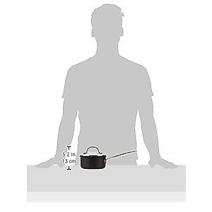 Cuisinart 1-Quart Saucepan, Chef's Classic Nonstick Hard Anodized Saucepan w/Cover, 619-14