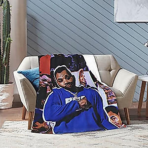 Blanket Flannel Fleece Novelty Throw Blanket All Seasons Lightweight Air Conditioner Cozy Blanket for Living Room/Bedroom/Sofa/Chair 50"x40"