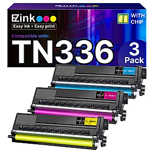 E-Z Ink (TM) Compatible Toner Cartridge Replacement for Brother TN336 TN-336 TN-336C TN-336M TN-336Y Compatible with HL-L8250CDN HL-L8350CDW HL-L8350CDWT MFC-L8600CDW (1 Cyan, 1 Magenta, 1 Yellow)
