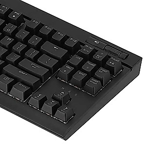 Portable RGB Gaming Mechanical Keyboard,Rainbow LED Backlit Keyboard,Wired Gaming Keyboard,N‑Key Rollover Suspension Keycap,87 Keys RGB Gaming Keyboard for PC Computer Gamer