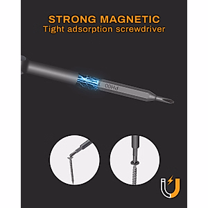 WINHUNT 24 in 1 Premium Precision Screwdriver Set, Mini Screwdriver Set Magnetic, Eyeglass Repair Kit with Phillips Head, Small Screwdriver for Electronics, PC,Watch