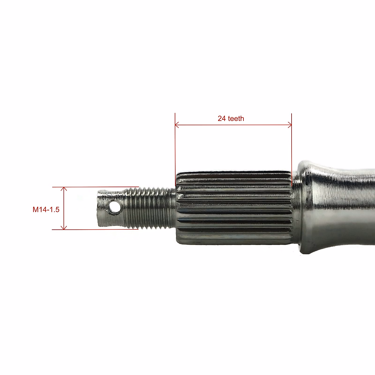 The ROP Shop | Rear Wheel Axle for 1988 Yamaha Fuel Injected Fourwheeler Warrior 350 YFM350XU