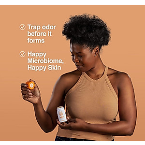 Hume Supernatural Aluminum Free Deodorant for Women & Men - Safe for Sensitive Skin - Probiotic, Plant-Based, Baking Soda Free, Aloe, & Cactus Flower, Anti Sweat, Stain & Odor - Amber Woods, 1-Pack