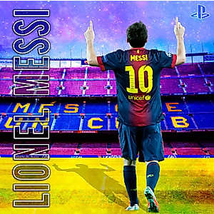 Skin Ps4 Slim - Lionel Messi FC BARCELLONA Ultras - Limited Edition Decal Cover ADESIVA Playstation 4 Slim Sony Bundle