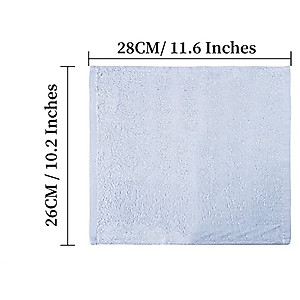 Wokaku Small-Towels-for-BabyKidsChild-Face-Towel-and-Washcloth-BabyKidChildren-Saliva-Towel-Super-Soft-Quick-Dry-Towel-as-Kitchen-Cleaning-Dish-Towels (28 * 26CM=11.02"*10.23", 6 PCS)