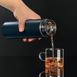 PARACITY Coffee Thermos with LED Temperature Display, 17 oz Double Wall Vacuum Insulated Metal Water Bottle, Thermos for Hot Drinks, Stainless Steel Water Bottle Keeps Hot for 12 Hrs, Cold for 24 Hrs