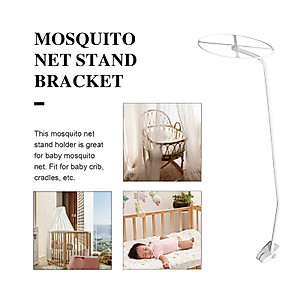 1 Set Net Stand Holder Clip- on Baby Bed Net Mounting Support Ring Rack Net Accessories