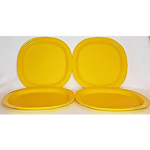 Birsppy ANGIEHAIE Microwave Luncheon Plates 9.5" Yellow
