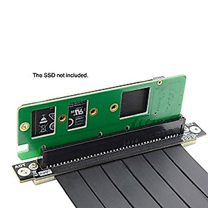 chenyang M.2 NVME to PCIe 3.0 X16 Adapter NVME/AHCI SSD to PCI Express Expansion Card Adapter