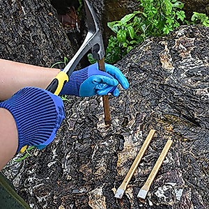 14 pieces Rock Hounding & Gem Mining Geology Tool Kit ，for Rock Hounding, Gold Mining,including an all Steel Rock Pick Hammer with Pointed Tip,3-Pieces Heavy Duty Chisel Set