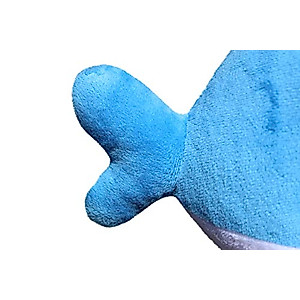 Grumpy Shark - Cute Super Soft Plush Stuffed Animal Toy (Angry Glitter Eyes) - Large 8 Inch - Unique Funny Gift for Kids and Adults