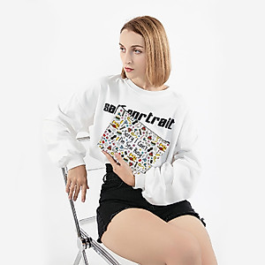 PWHAOO Funny Tailor Makeup Bag Sorry I Can't I'm Sew Busy Cosmetic Bag Knitting Cosmetic Bag Sewing Lover Gift (I'm Sew Busy B)