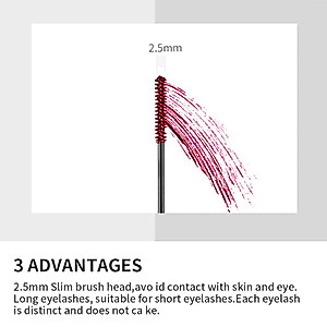 Quxunzzz Washable Mascara Eye Makeup, Lengthening Mascara Volumizing Mascara Mascara Makeup Sky blue