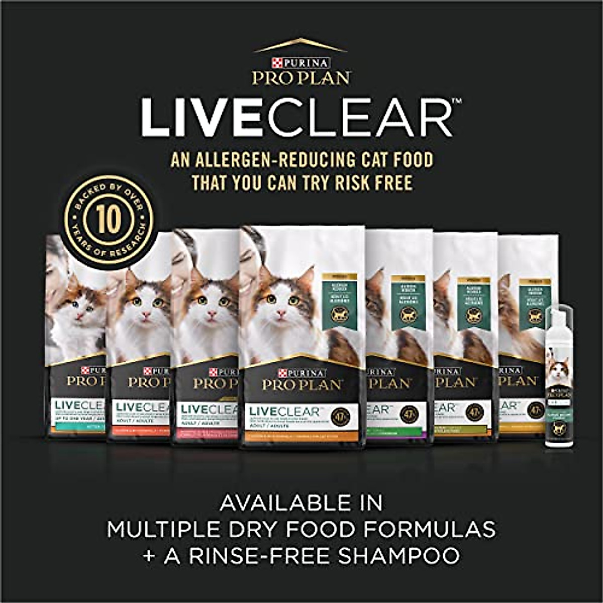 Purina Pro Plan LiveClear Dry Cat Food for Kittens Chicken & Rice Formula - 3.2 lb. Bag