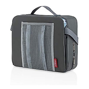 Nuby Easy Go Safety Lightweight High Chair Booster Seat, Great for Travel, Gray