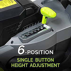 MYTOL 40V(20V X2) Cordless Lawn Mower, 16'' Lawn Mower with 4.0Ah Batteries and Charger, Brushless Motor, 6 Mowing Heights & 11.9 Gal Grass Box, Lightweight Electric Lawn Mower for Garden and Yard