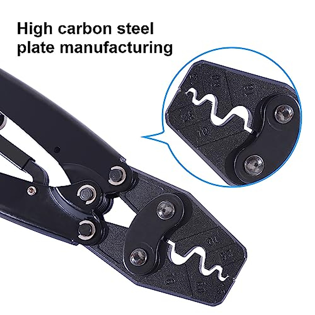 Crimping Pliers Crimping Tool for 50 Amps 600V Connector Cutting Wire Terminal HS-16 1.25-16mm²,Clamp Terminal Cable Lugs Cutter Crimping Pliers Crimping