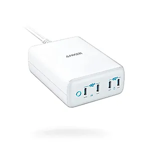 Anker USB C 120W, 547 Charger, PowerPort III 4-Port Charging Station for MacBook Pro/Air, iPhone 13/13 Mini / 13 Pro / 13 Pro Max / 12, Galaxy, Pixel 4/3, iPad, iPad Mini, and More