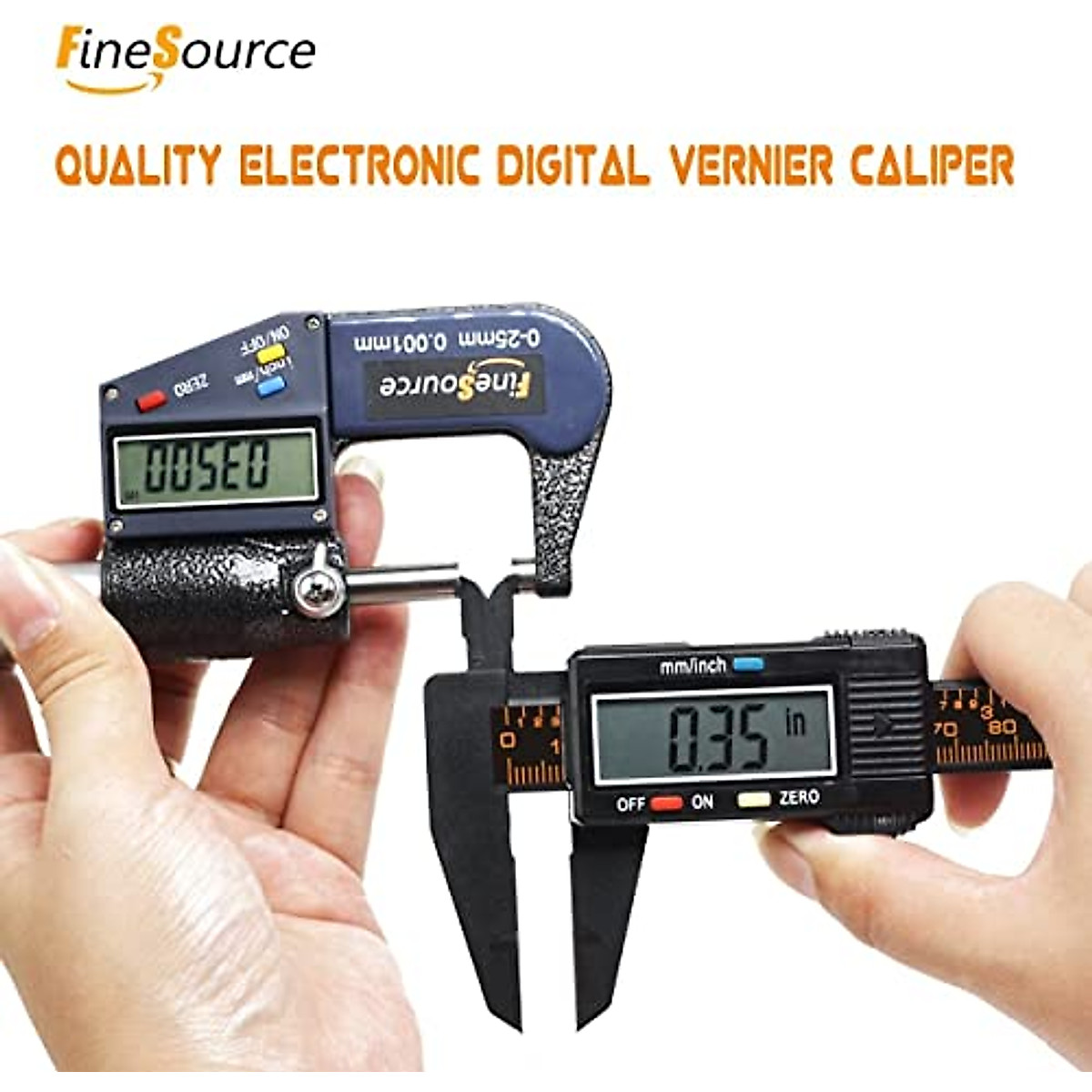Digital Caliper, 6 Inch/ 150mm Vernier Caliper Measuring Tool, 6 Inch Calipers with 2.2'' Large LCD Screen, inch/mm Conversion, Auto-Off, for Length Depth Inner and Outer Diameter Measuring