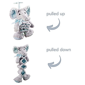 Lil' Llama Baby Musical Pull Toy - Infant Baby Elephant Musical Toy for Crib or Playpen Plays Brahms Lullaby - Entertain Baby with Music – Pull-Down Musical Toy - Soft Pull String Musical Toy