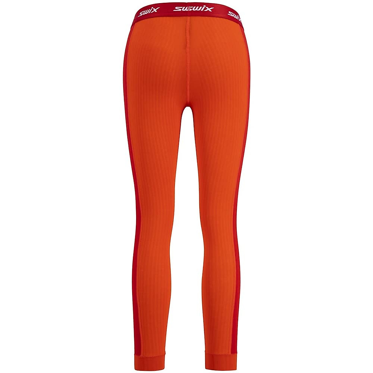 Swix Women's Winter Sports Cross Country Skiing Training Tight Fit Triac Race X Body W Thermal Baselayer Pants, Fiery Red