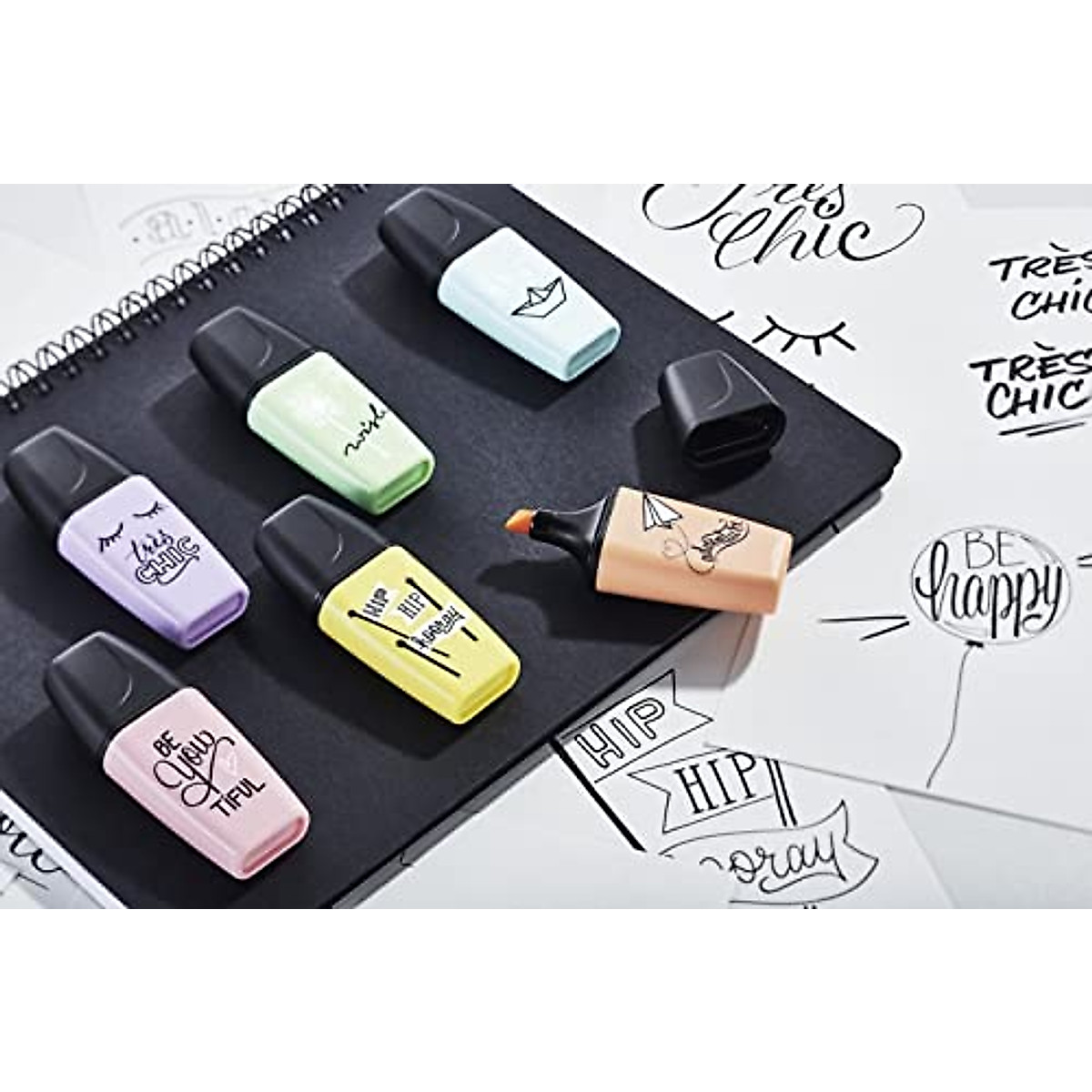 STABILO BOSS Mini Pastellove Highlighter Set, 3-Color Set