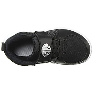 Nike Baby Team Hustle D 9 (TD) Sneaker, Black/Metallic Silver-Wolf Grey, 7C Regular US Toddler