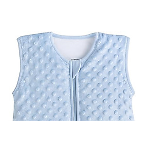 BABYINABAG Baby Sleeping Bag and Sack, Minky Dot, Quilted Winter Model, 2.5 Tog Very Warm for Infants and Toddlers (Large (22 mos - 3T))