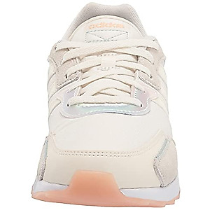 adidas Women's Retrorun Running Shoe, Chalk White/Chalk White/Halo Mint, 6.5