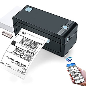 JADENS Bluetooth Thermal Shipping Label Printer – Wireless 4x6 Shipping Label Printer, Compatible with Android&iPhone and Windows, Widely Used for Ebay, Amazon, Shopify, Etsy, USPS