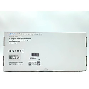 JSAUX Carrying Case Compatible with Steam Deck, Protective Hard Shell Carry Case Built-in Charger & Docking Station Storage(Upgrade), Portable Travel Case for Steam Deck Console & Accessories - BG0106