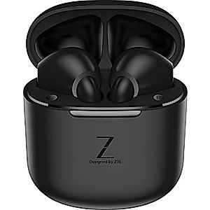 ZTE Buds- Noise Canceling Wireless Earbuds,Bluetooth Earphones,Waterproof IPX4 Low Latency in Ear Headphones-Suitable for Android and iOS,Black