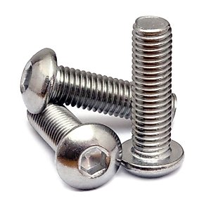 MonsterBolts - #8-32 x 1" Button Head Socket Cap Screws, ASME B18.3, Stainless Steel, 10 Pack