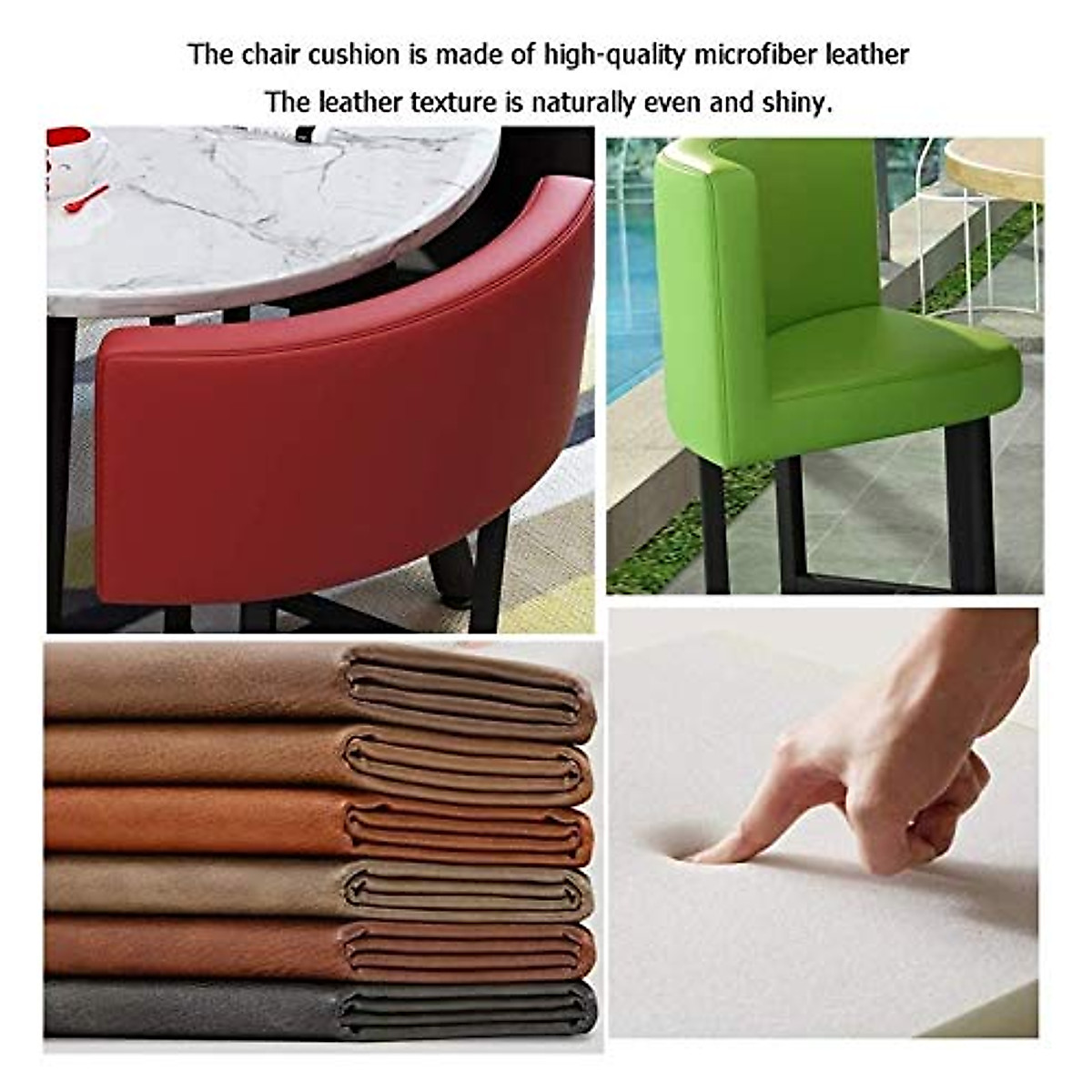 Office Reception Round Table- Conference Reception Room Coffee Table with Chair, Dining Table and Chair Combination Office Reception Table 80cm Marble Round Table Business Hotel Lounge Home Kitchen 1