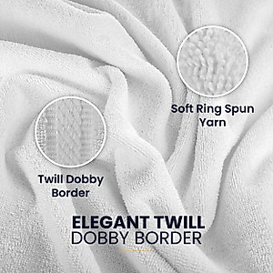 Belem Luxury Bulk Towels for Hotels - Pack of 60 (24x50) -100% Cotton - White Large Bath Towels Bulk - Save $149 in Bulk Bath Towels -Soft & Plush - Highly Absorbent, Quick Dry - Wholesale Towels Pack