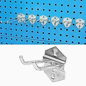 Pegboard Hook,Peg Boards For Wall,5PCS Hardware Tool Storage Rack Pegboard Hook Wall Mounted Garage Tool Storage Stand(50*￠6mm)