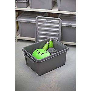 SmartStore - Recycled 31 - Set of 10 Storage Boxes - 100 % Recycled Plastic - Grey - 50 x 39 x 26 cm - 32l