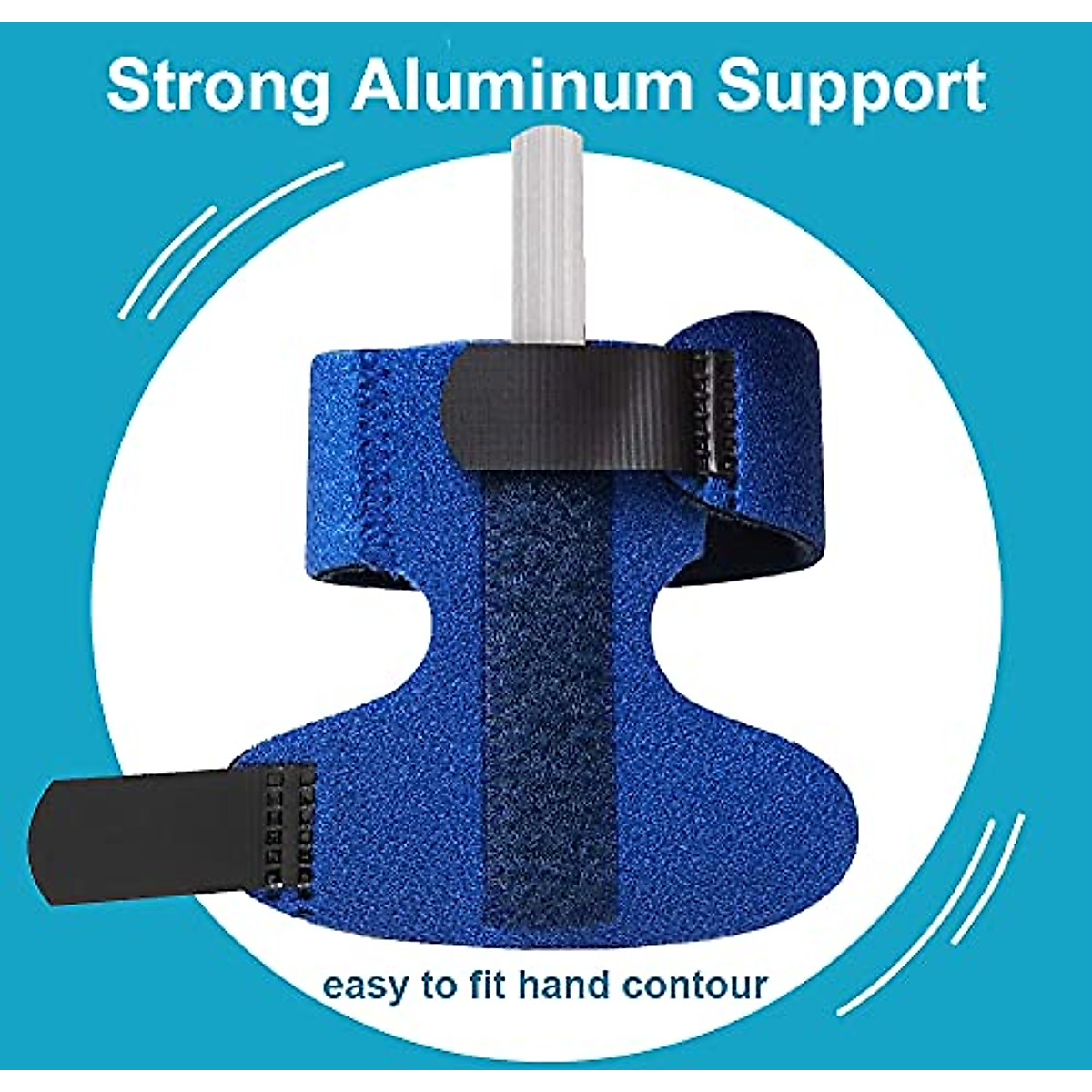 Sumifun Finger Brace, Trigger Finger Splint for Index Middle Ring Pinky Finger Arthritis Pain, Tendon Injury, Broken Mallet Finger Stabilizer Supports for Dislocated Knuckle Immobilizer Wrap for