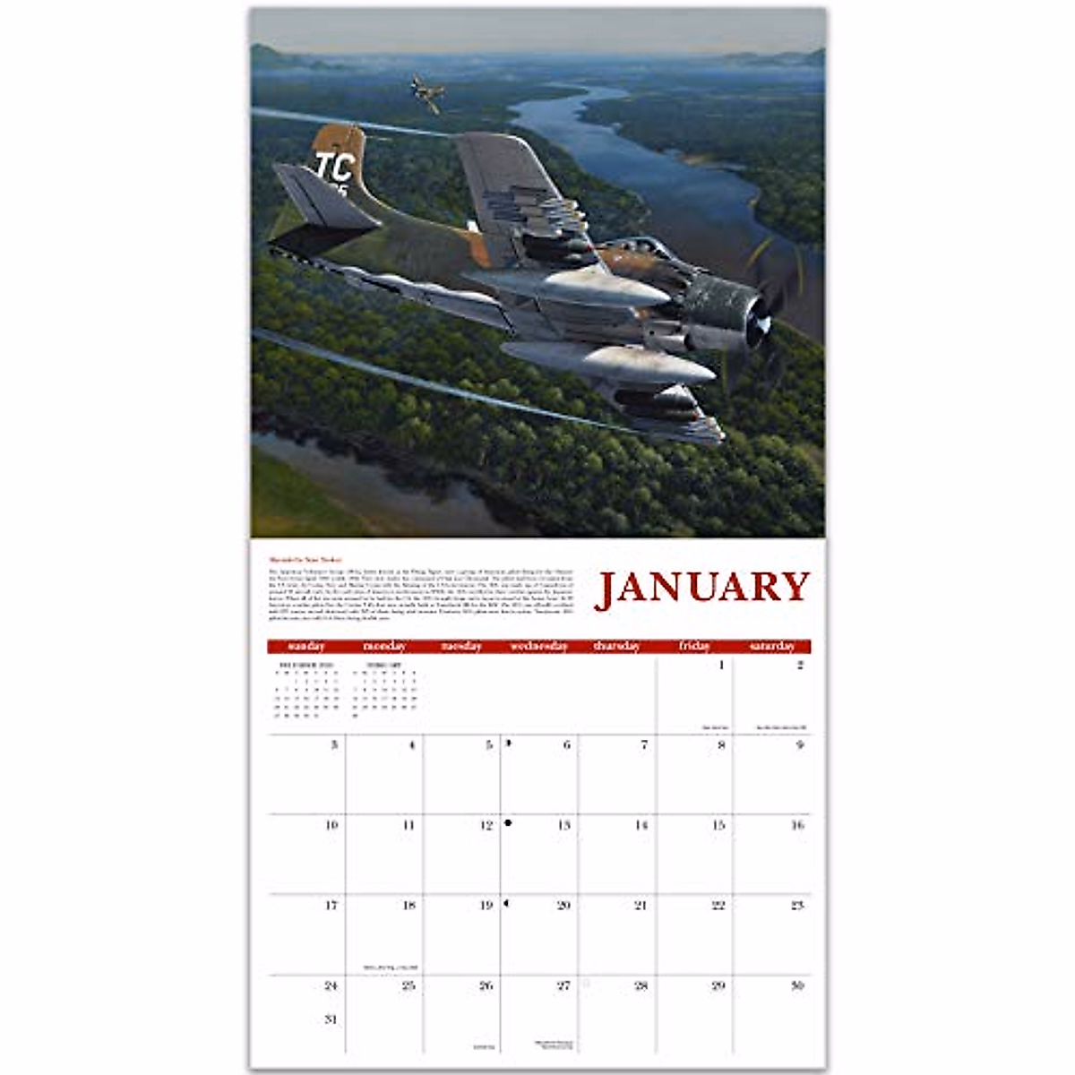 Classic Aircraft WWII 2021 Wall Calendar